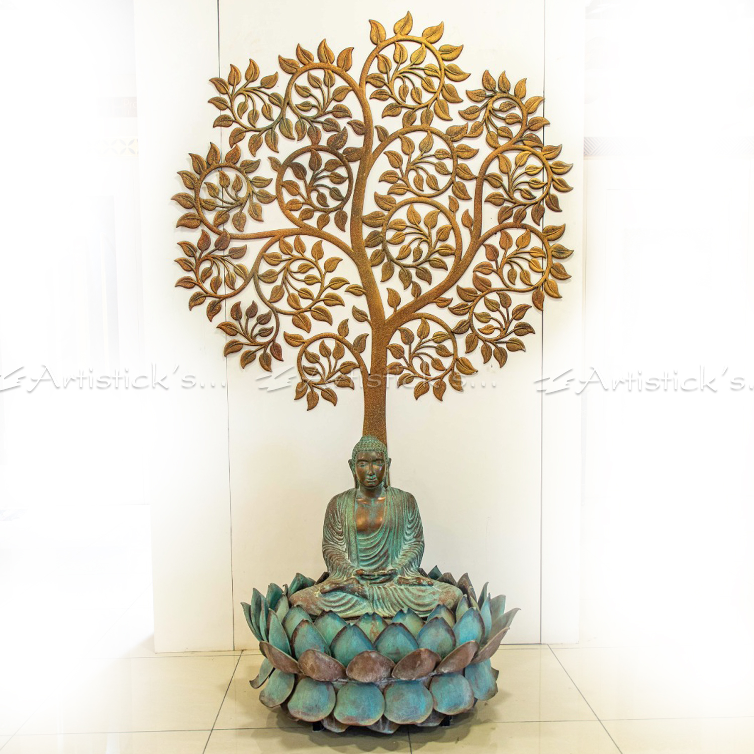 Buddha with Tree Wall Decor Ideas for Home and Office
